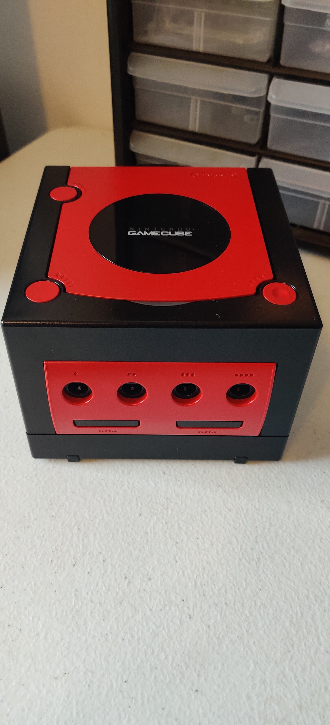 Custom Colored Nintendo GameCube Console Red and Black | Etsy