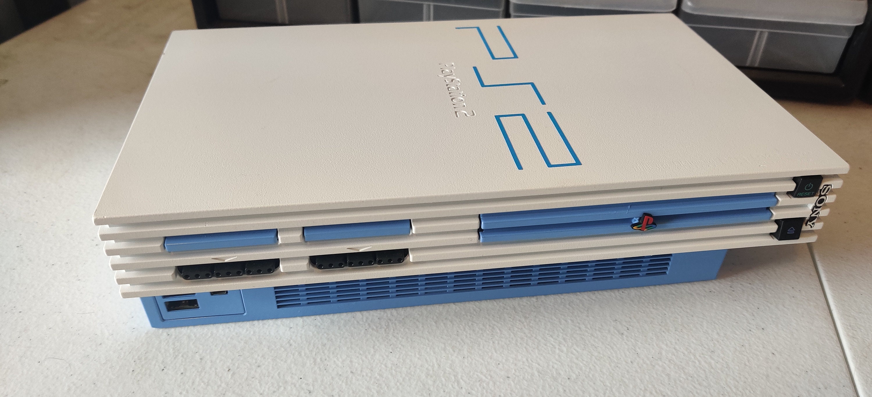 Custom Colored PlayStation 2 PS2 Console White Top/Blue | Etsy
