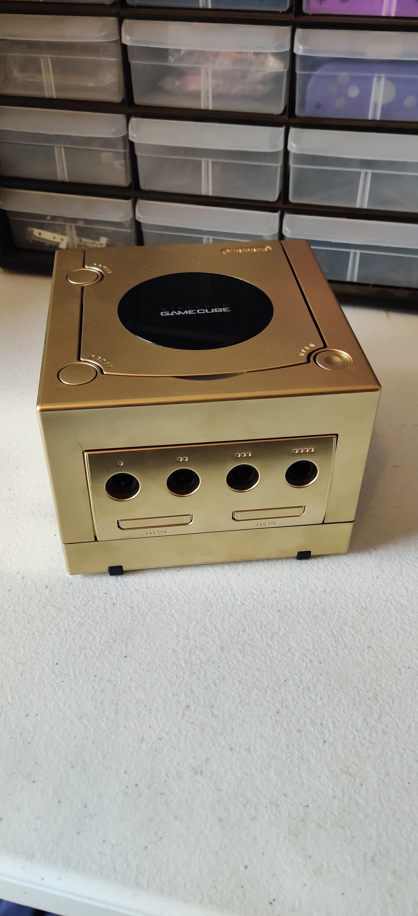 Custom Colored Nintendo Gamecube Console Gold Etsy