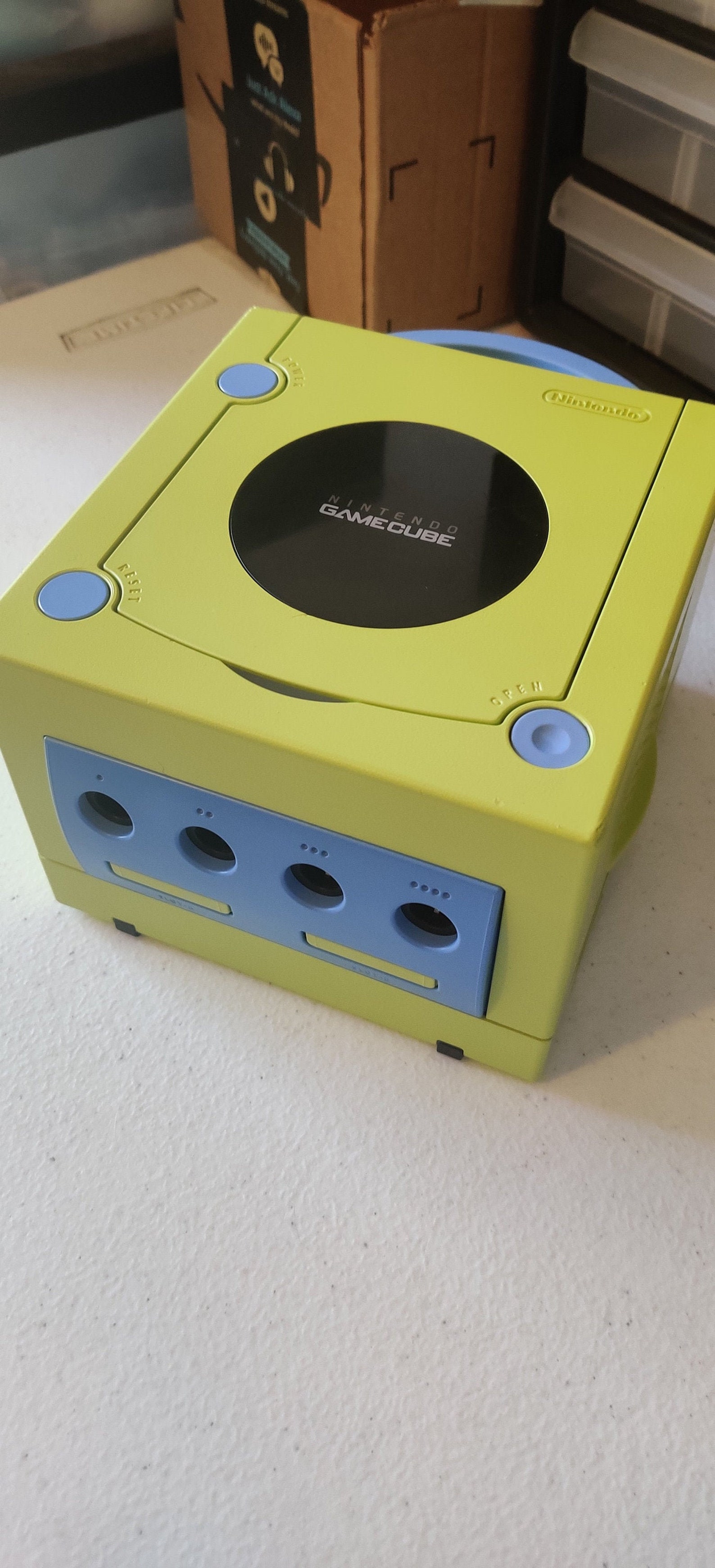 Custom Colored Nintendo Gamecube Console Lime Green And Etsy