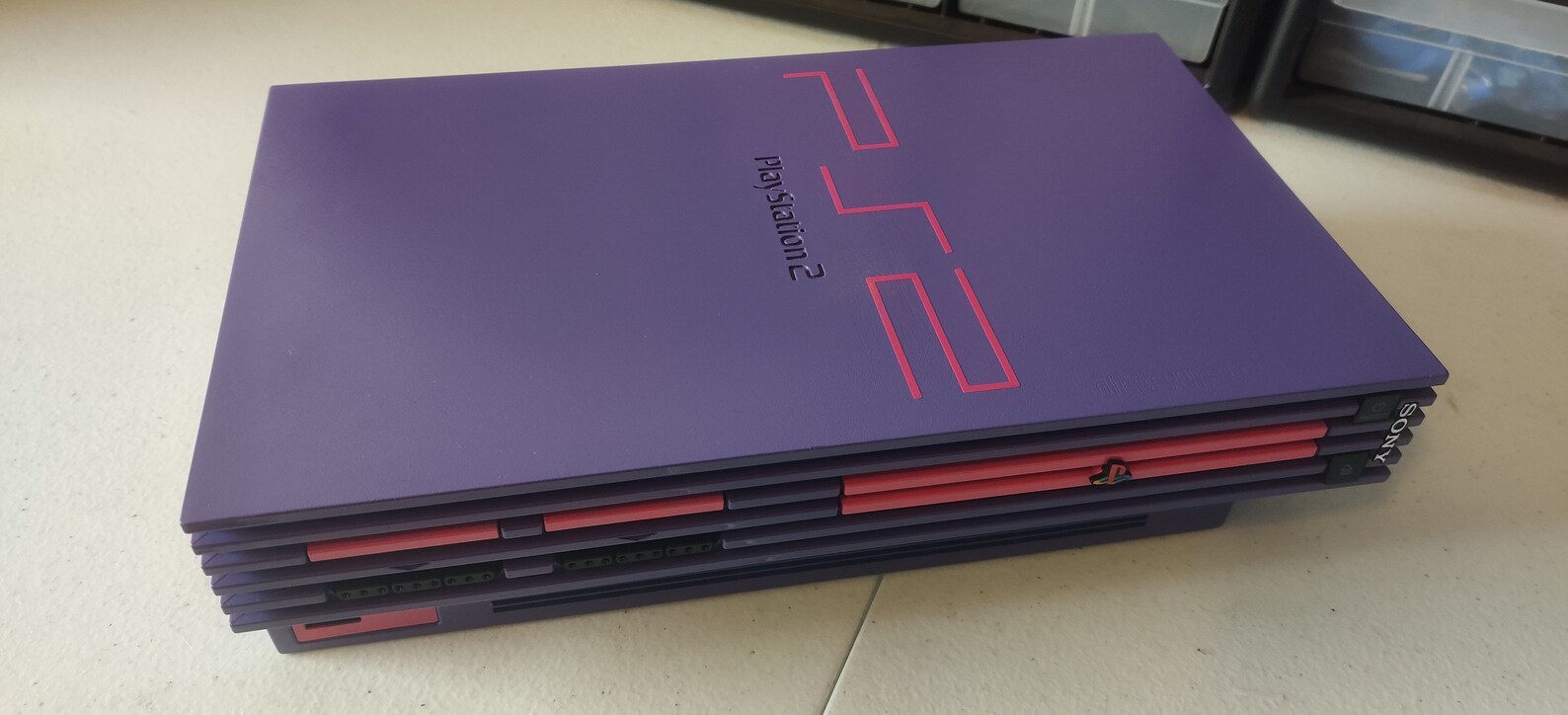 Custom Colored PlayStation 2 PS2 Console Purple and Pink | Etsy