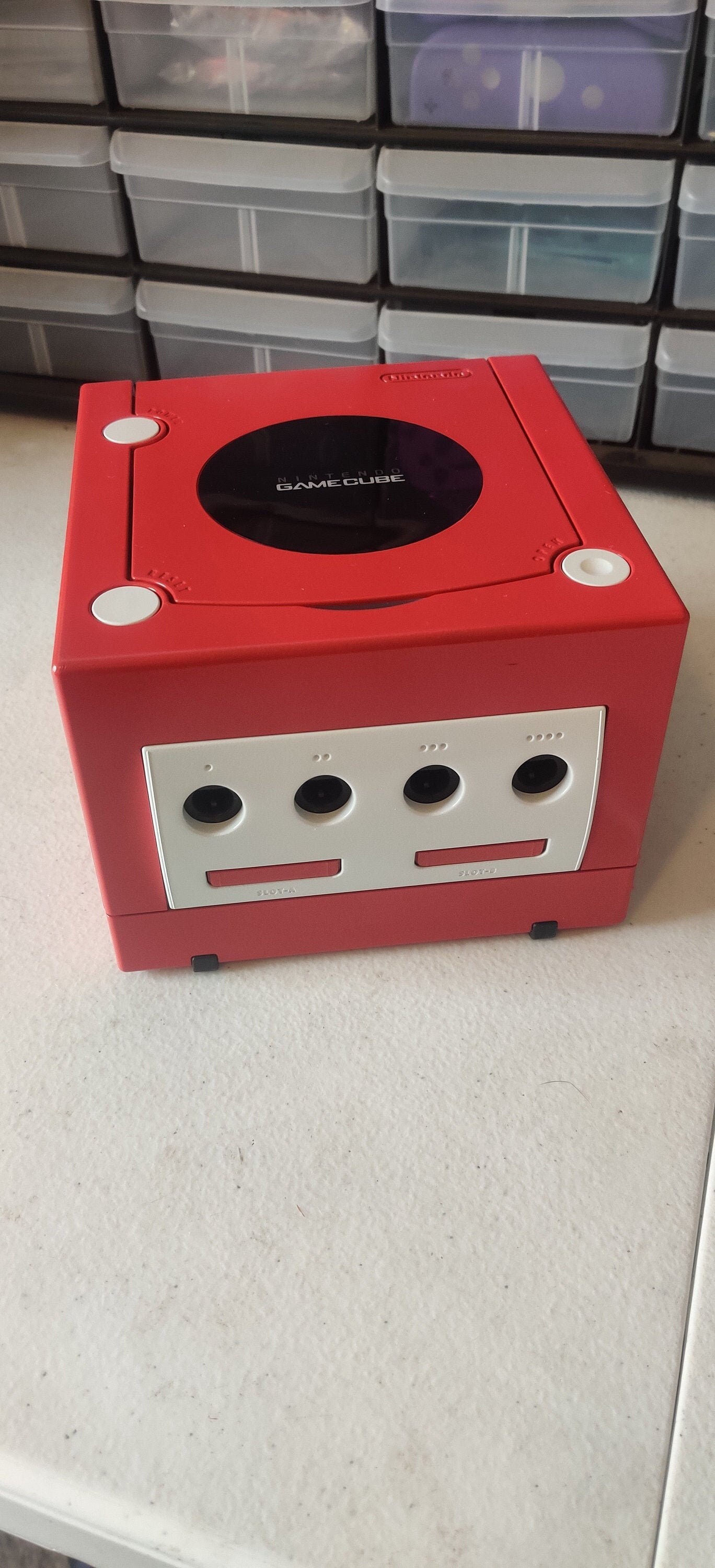 Custom Colored Nintendo Gamecube Console Red And White Etsy