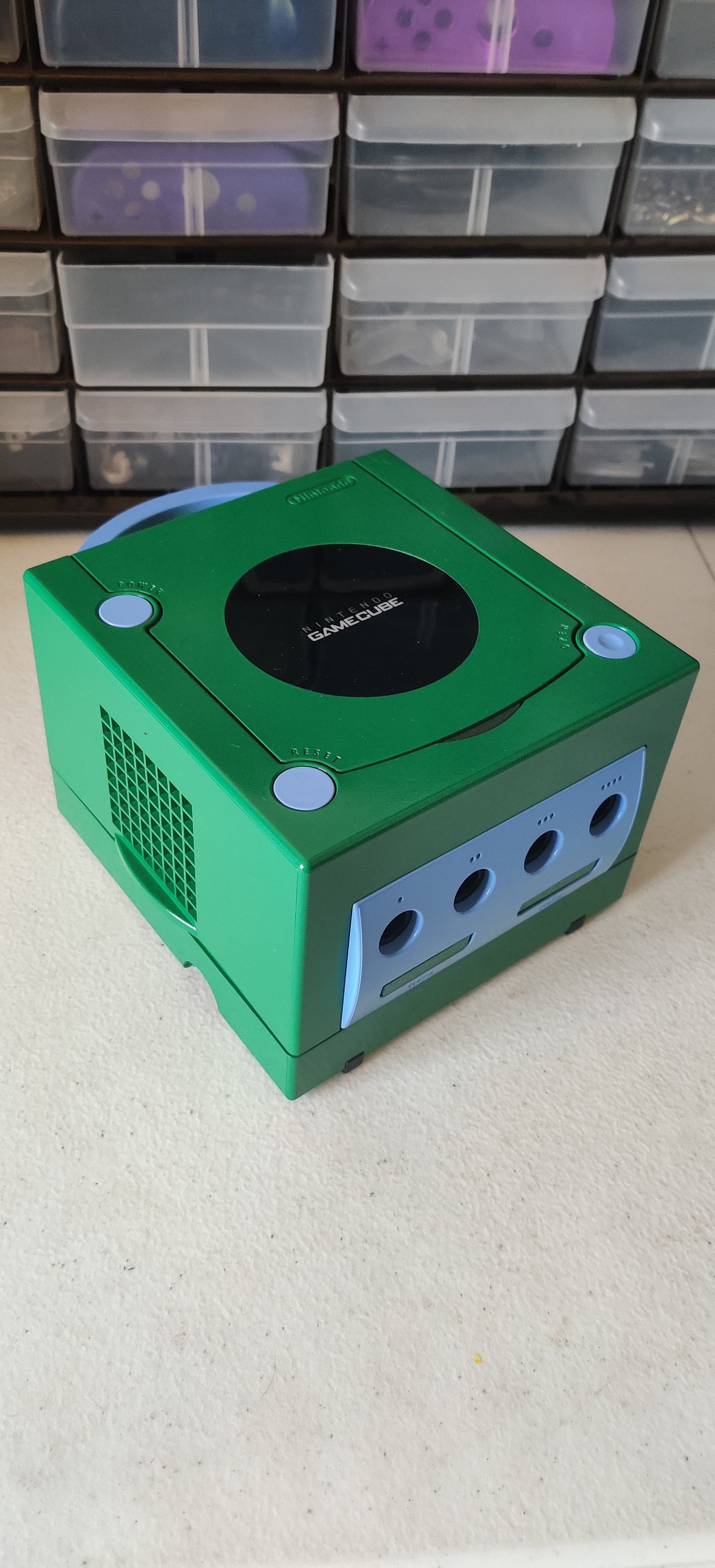 Custom Colored Nintendo Gamecube Console Green And Blue Etsy
