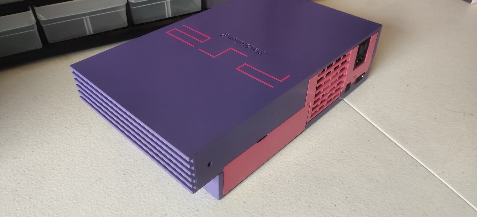 Custom Colored PlayStation 2 PS2 Console Purple and Pink | Etsy