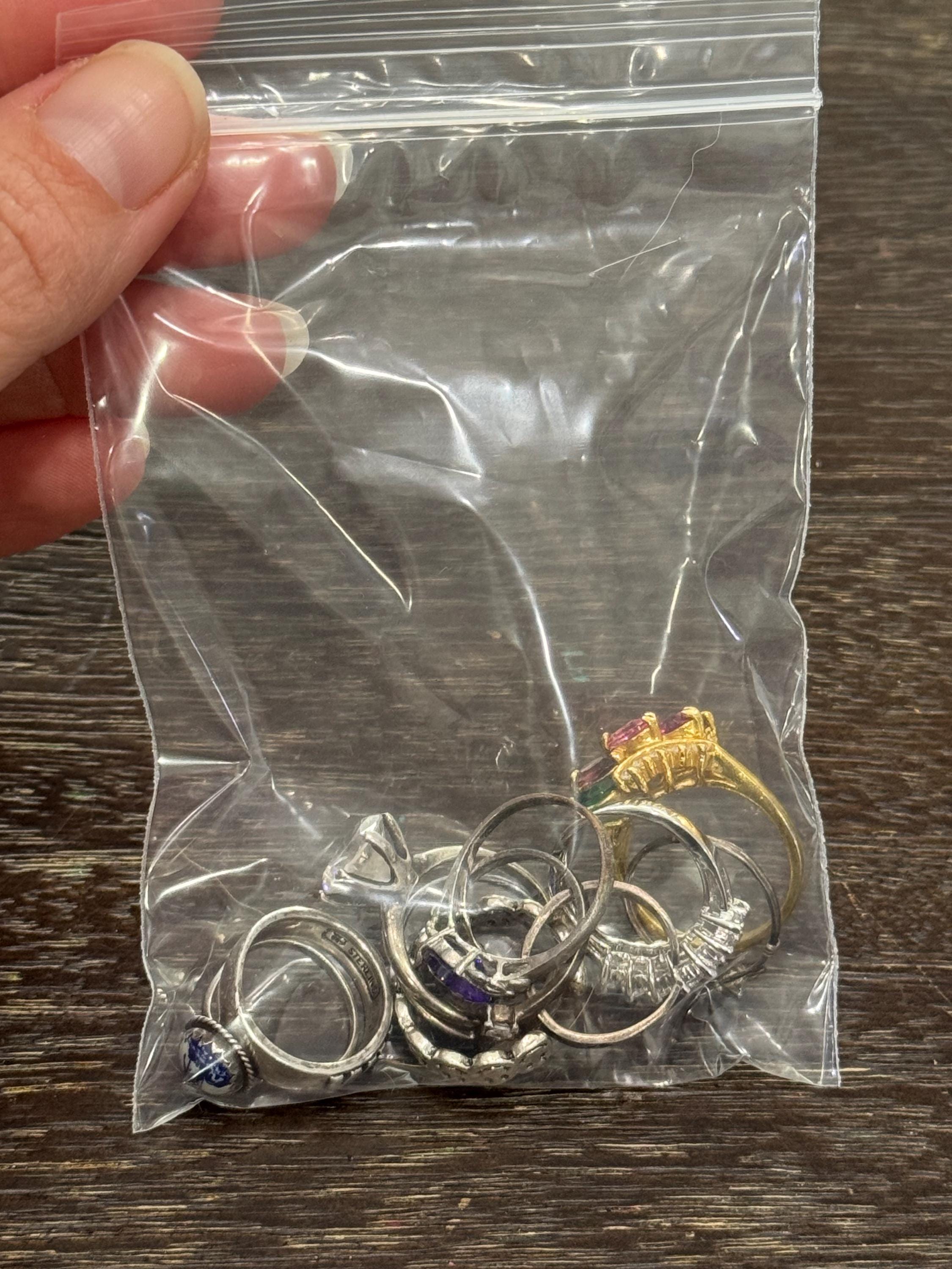 Lovely Collection of Vintage and Antique Sterling Silver Rings! Lot of ...