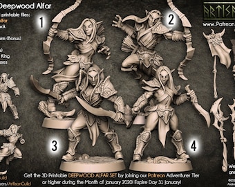 Wood Elf Miniature - Etsy