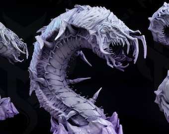Dnd Purple Worm Miniature - Etsy