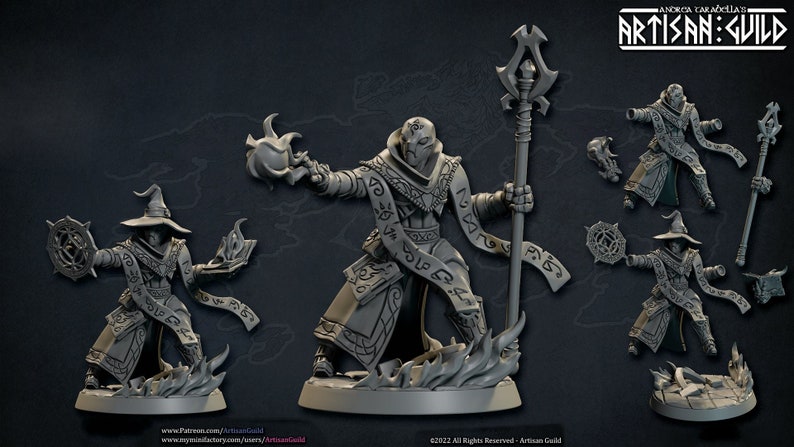 Warforged Wizard Robot Sorcerer Cyborg Mage Electric - Etsy