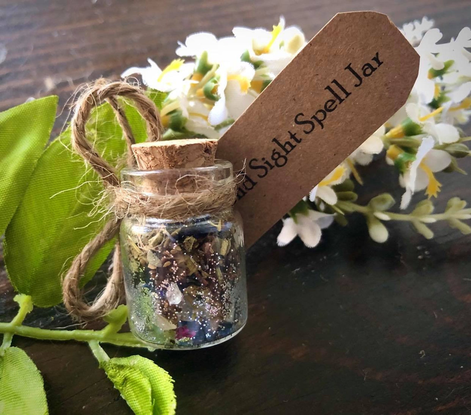 Second Sight Mini Spell Jar - Herb/flower/crystal/essential Oil Blend ...