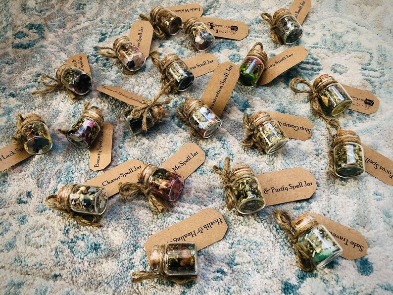 Second Sight Mini Spell Jar - Herb/flower/crystal/essential Oil Blend ...