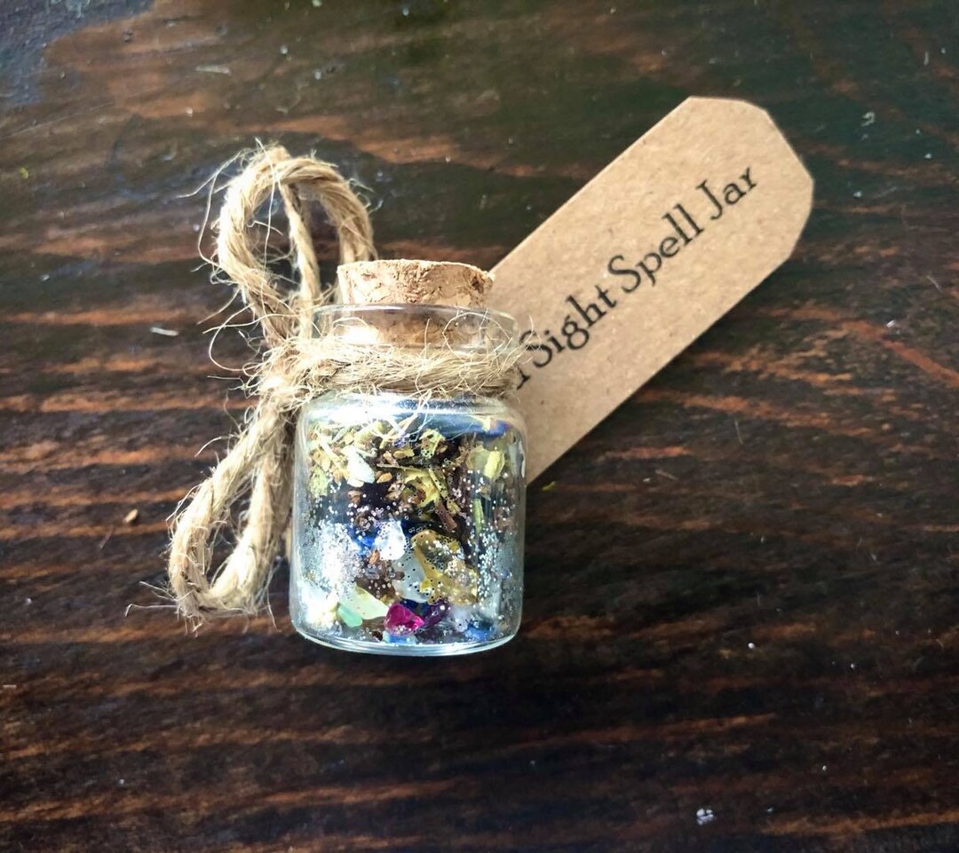 Second Sight Mini Spell Jar - Herb/flower/crystal/essential Oil Blend ...