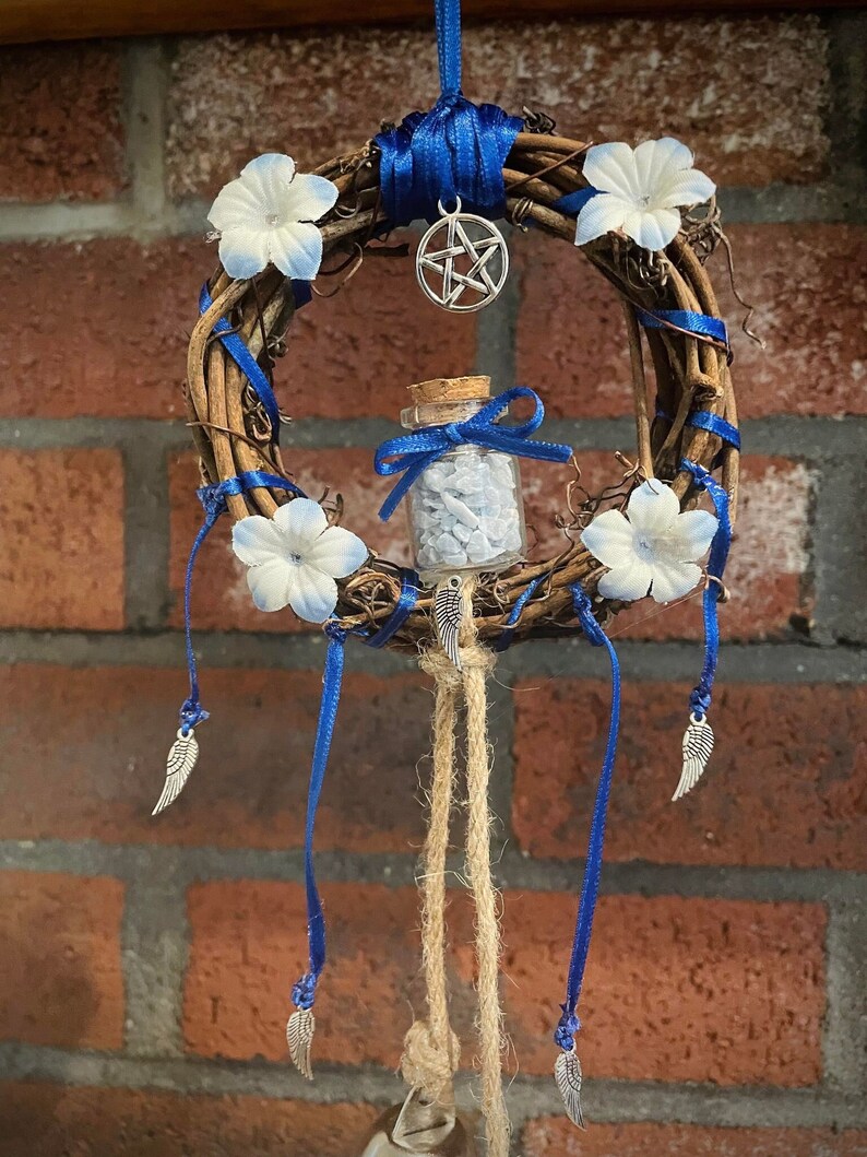 Angel Wings Witch Bells - Angel Wing Charms/pentacle Charms/angelite ...