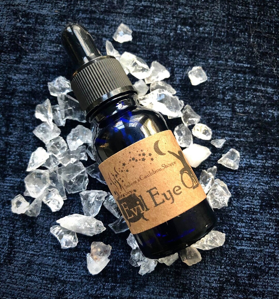 Evil Eye Oil - Protection/ward Negativity - Herb/crystal Blend - Castor ...