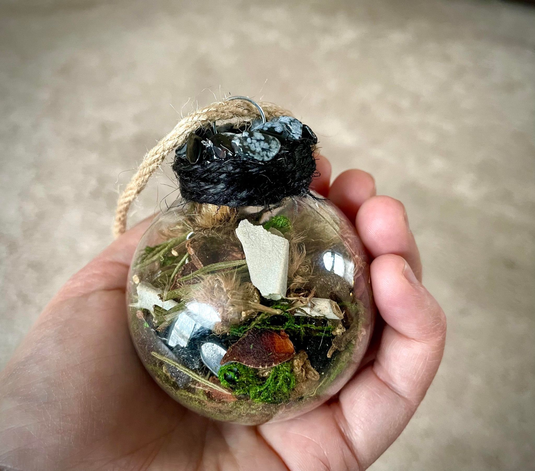 Protection Witch Ball - Protection/ward Negative Energy - Herb/crystal ...