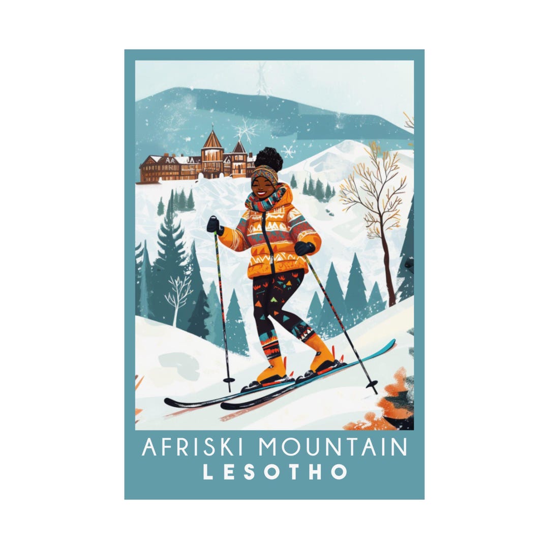 Afriski Mountain Resort Art Print African Winter Adventure, Lesotho ...