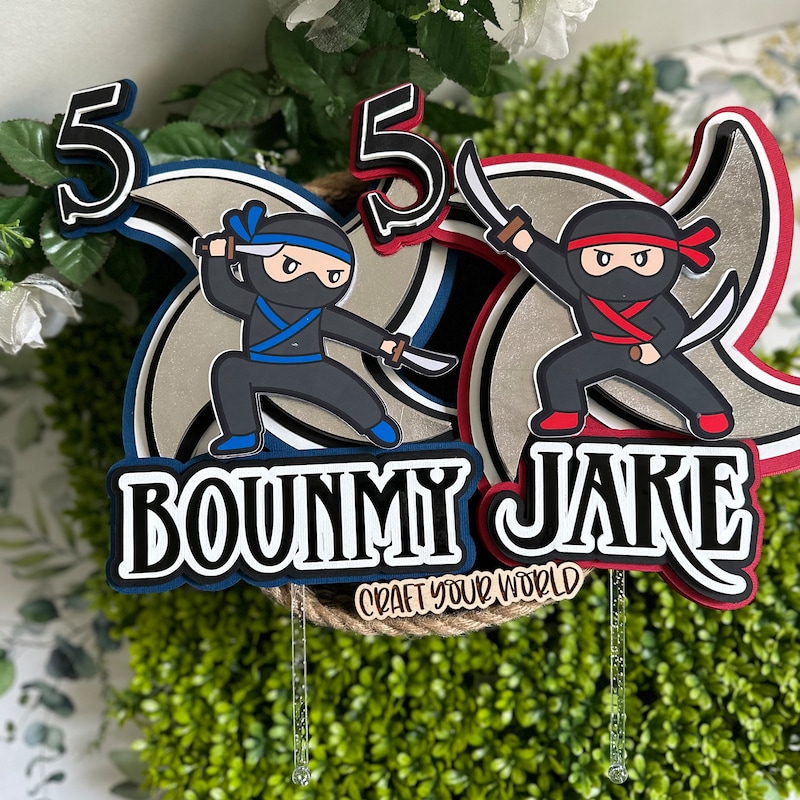Ninja Cake Toppers - Etsy Australia