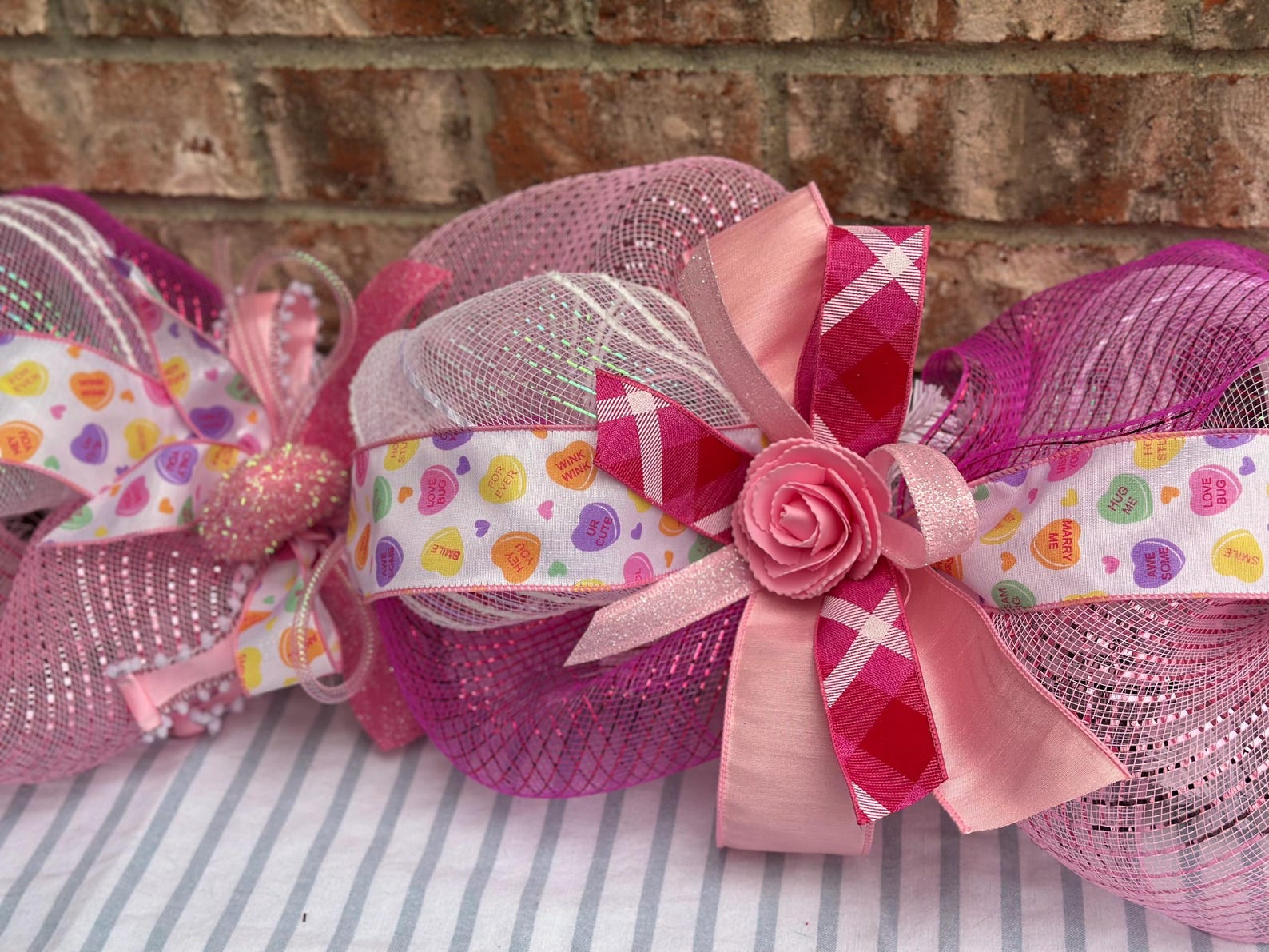 Valentines Day Garland, Conversation Hearts Garland, Fireplace Decor ...