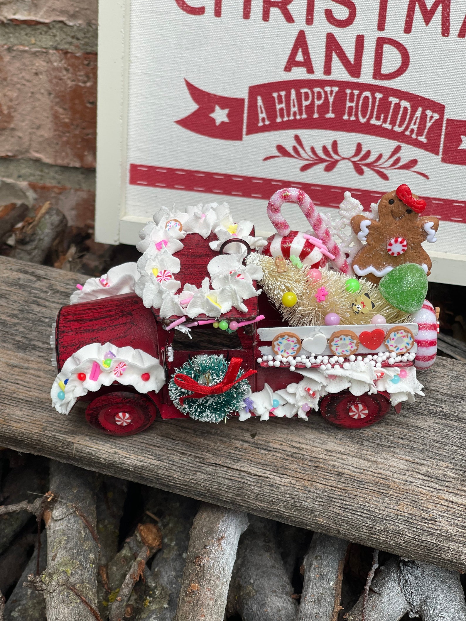 Candyland Red Truck, Mini Red Truck, Red Carriage, Fake Bake - Etsy