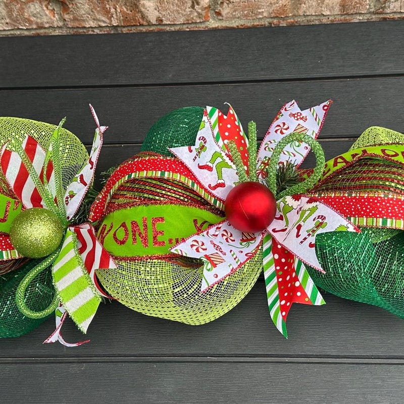 Grinch Garland - Etsy