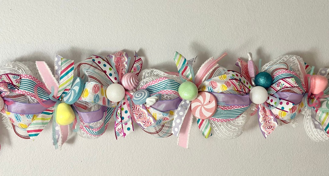 Christmas Candyland Garland, Macaron Garland, Christmas Garland ...
