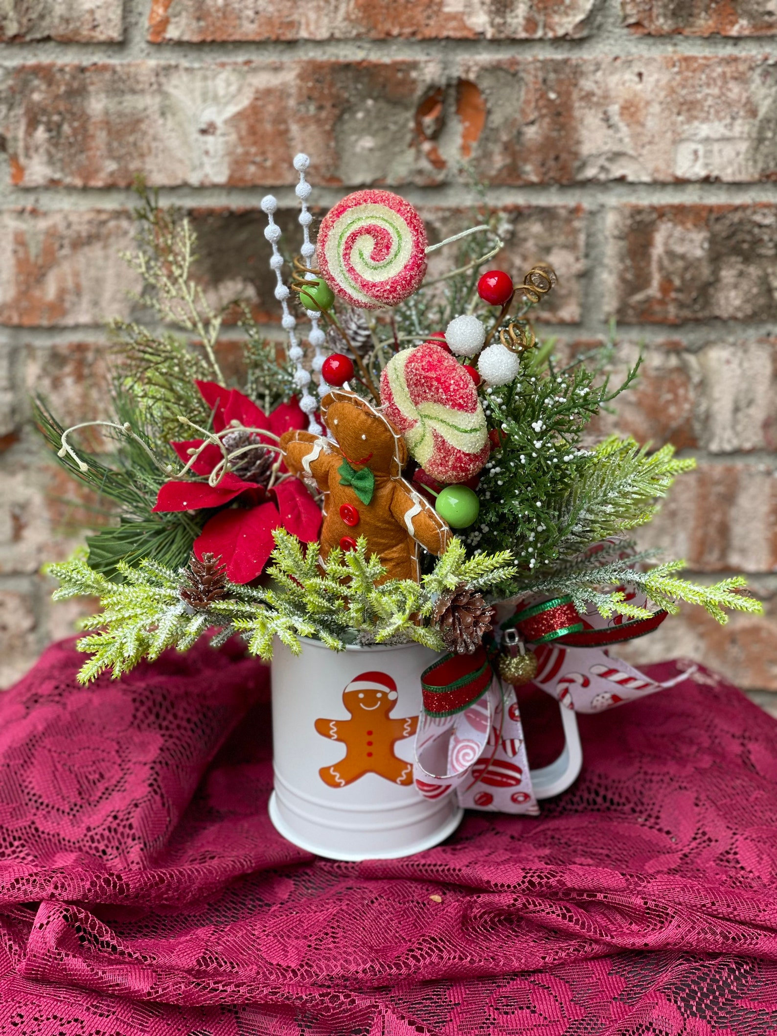 Sifter Gingerbread Man Decor Table Centerpiece Christmas - Etsy
