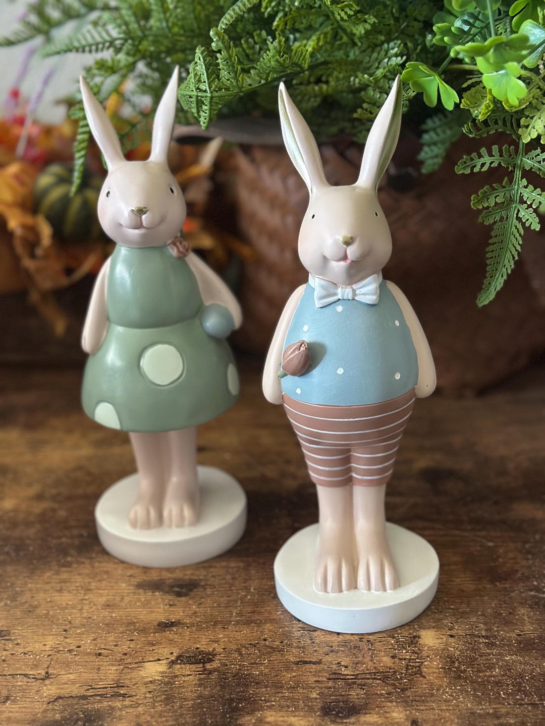 Easter Decor, Easter Bunny Set, Easter Bunny, Easter Rabbit Figurine ...