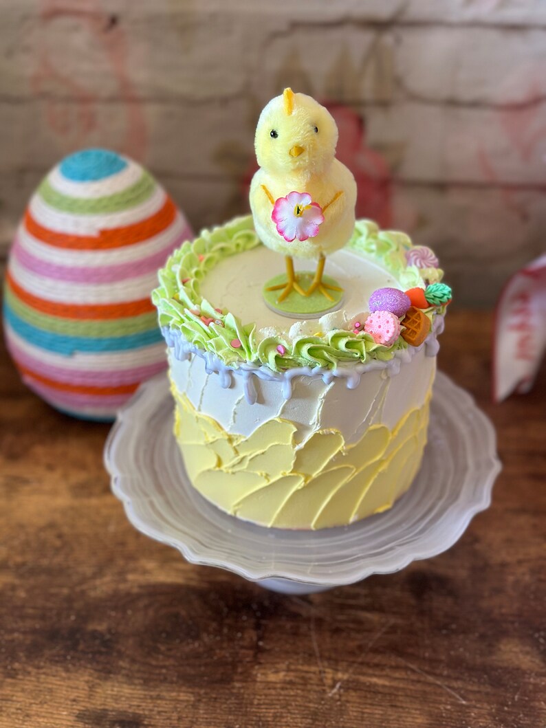 Easter Chick Fake Cake, Faux Cake, Fake Cake, Easter Cake Decor, Photo ...