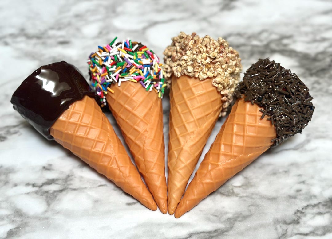 Fake Icecream Cone, Faux Lifesize Waffle Cone, Fake Bake - Etsy