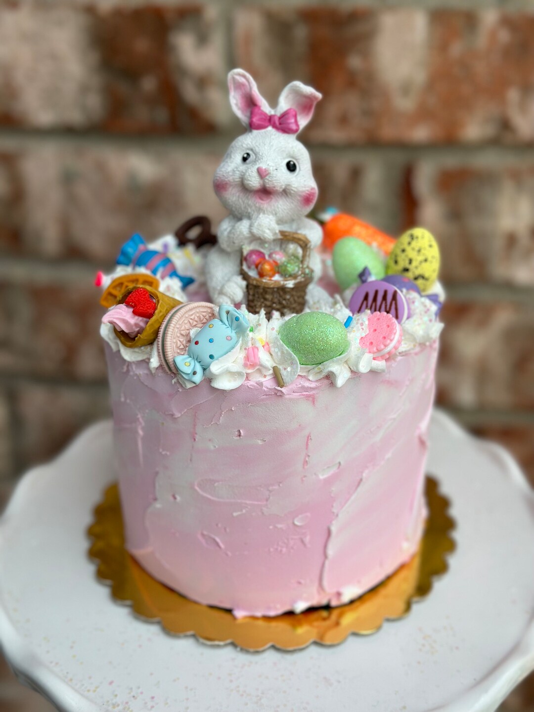 Easter Bunny Fake Cake, Faux Cake, Fake Cake, Easter Cake Decor, Photo ...