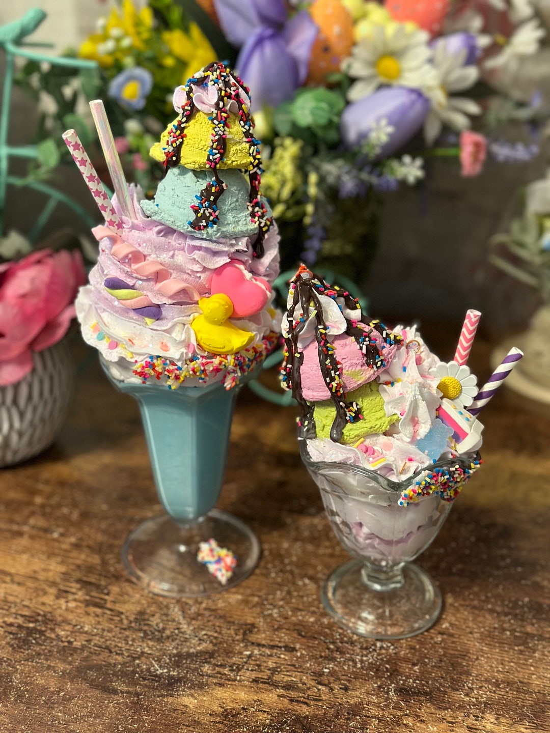 Fake Crazy Shakes Extreeme Milk Shake Sundae Easter Decor - Etsy