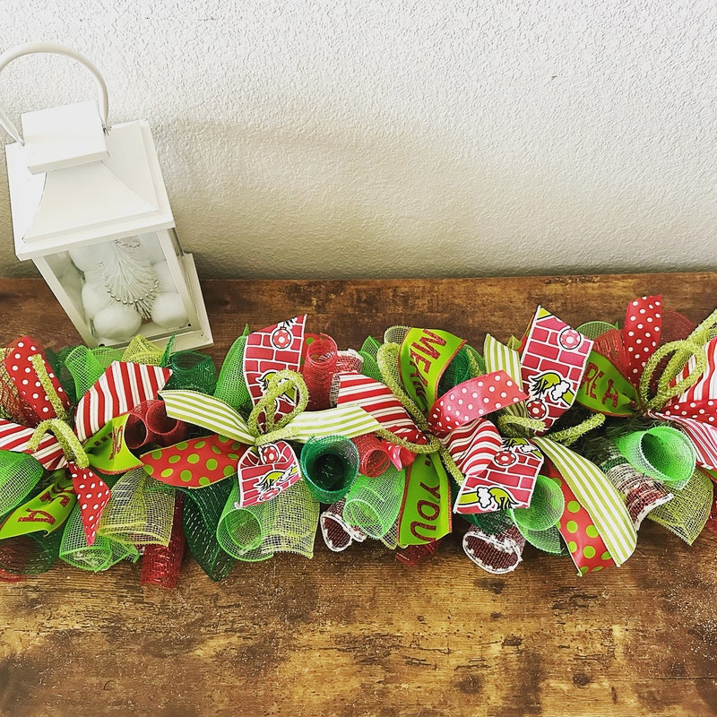 Grinch Garland - Etsy