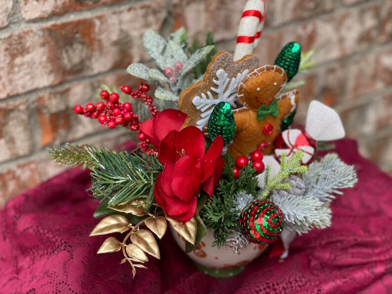 Sifter Gingerbread Man Decor Table Centerpiece Christmas - Etsy