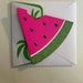 Slice of Watermelon All Occasion Card Handmade Paper Pierced Die Cut ...