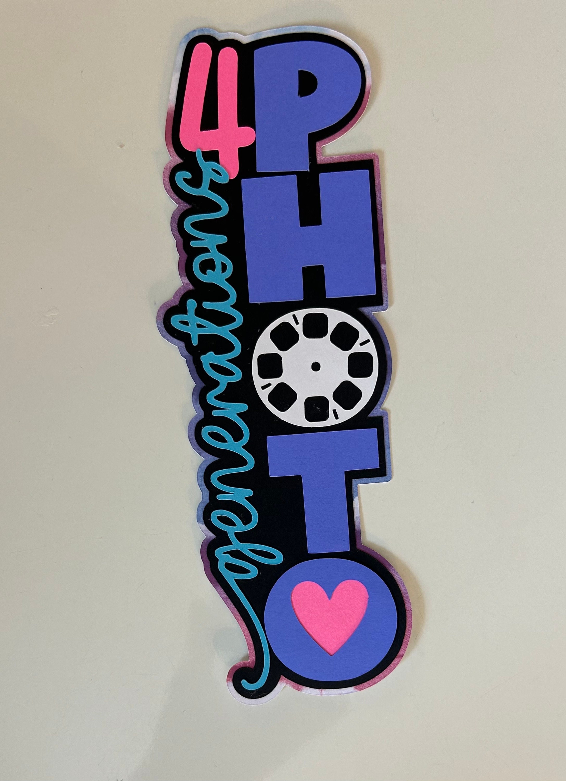 Four Generations Photo Vertical Scrapbook Title Handmade Paper Pieced ...