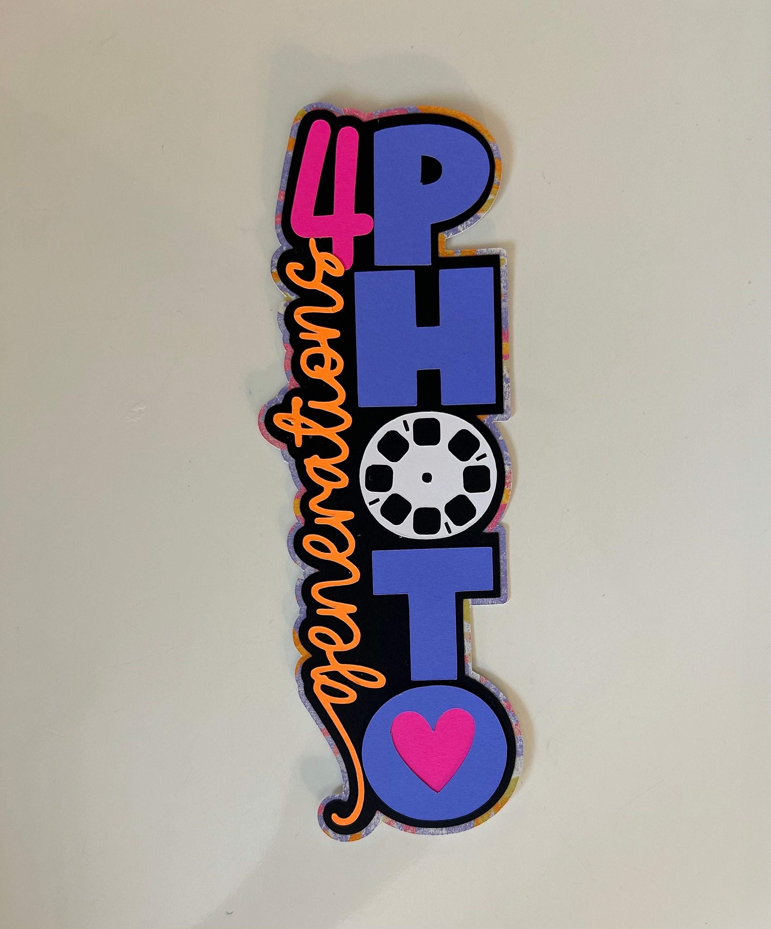 Four Generations Photo Vertical Scrapbook Title Handmade Paper Pieced ...