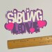 Sibling Love Scrapbook Title Handmade Paper Pierced Die Cut - Etsy