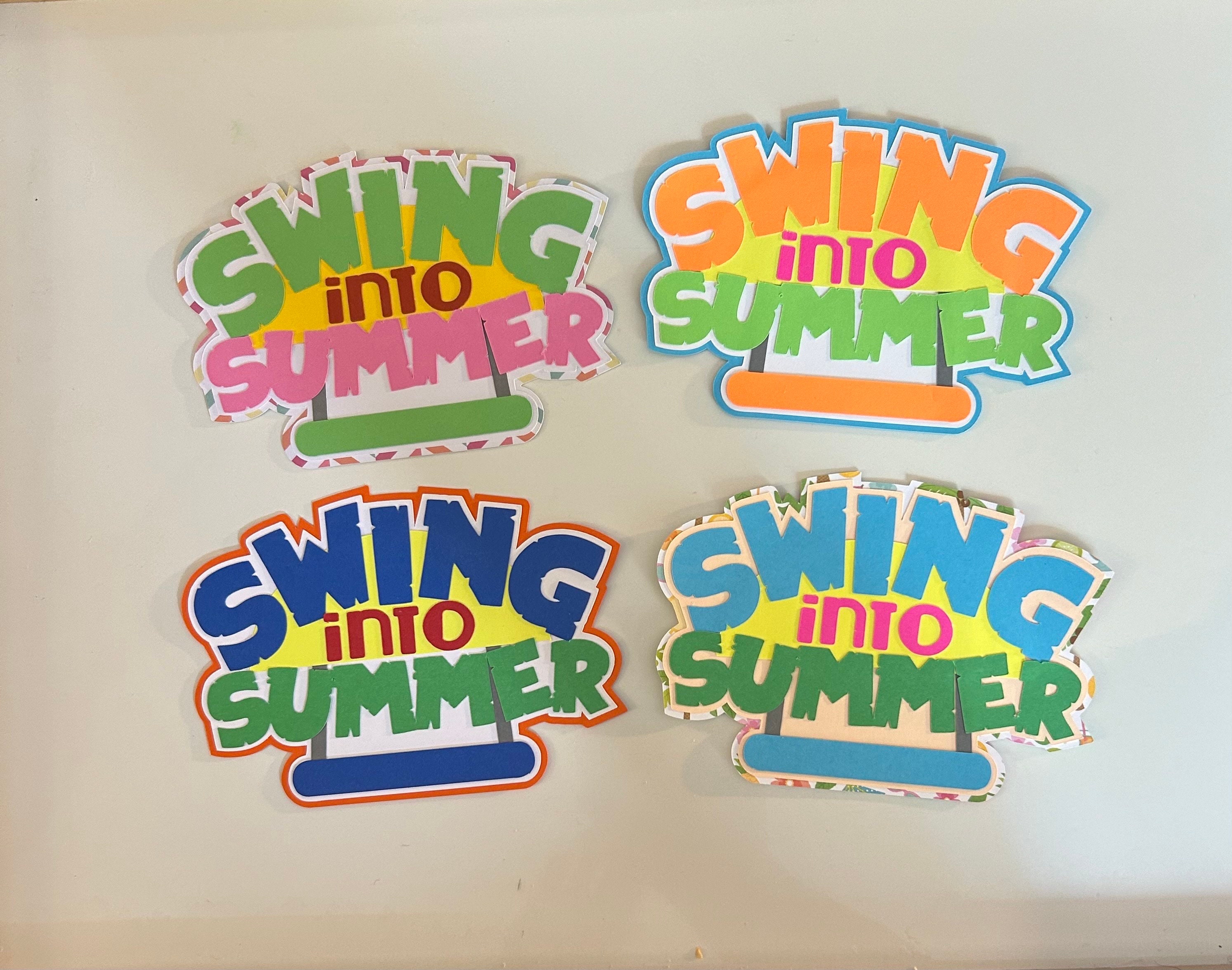 Swing Into Summer Scrapbook Title Handmade Paper Pieced Die Cut - Etsy