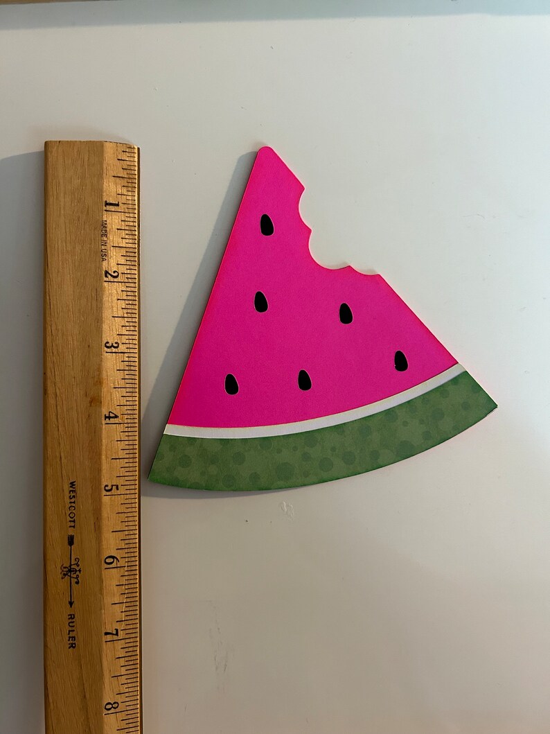 Slice of Watermelon All Occasion Card Handmade Paper Pieced Die Cut ...