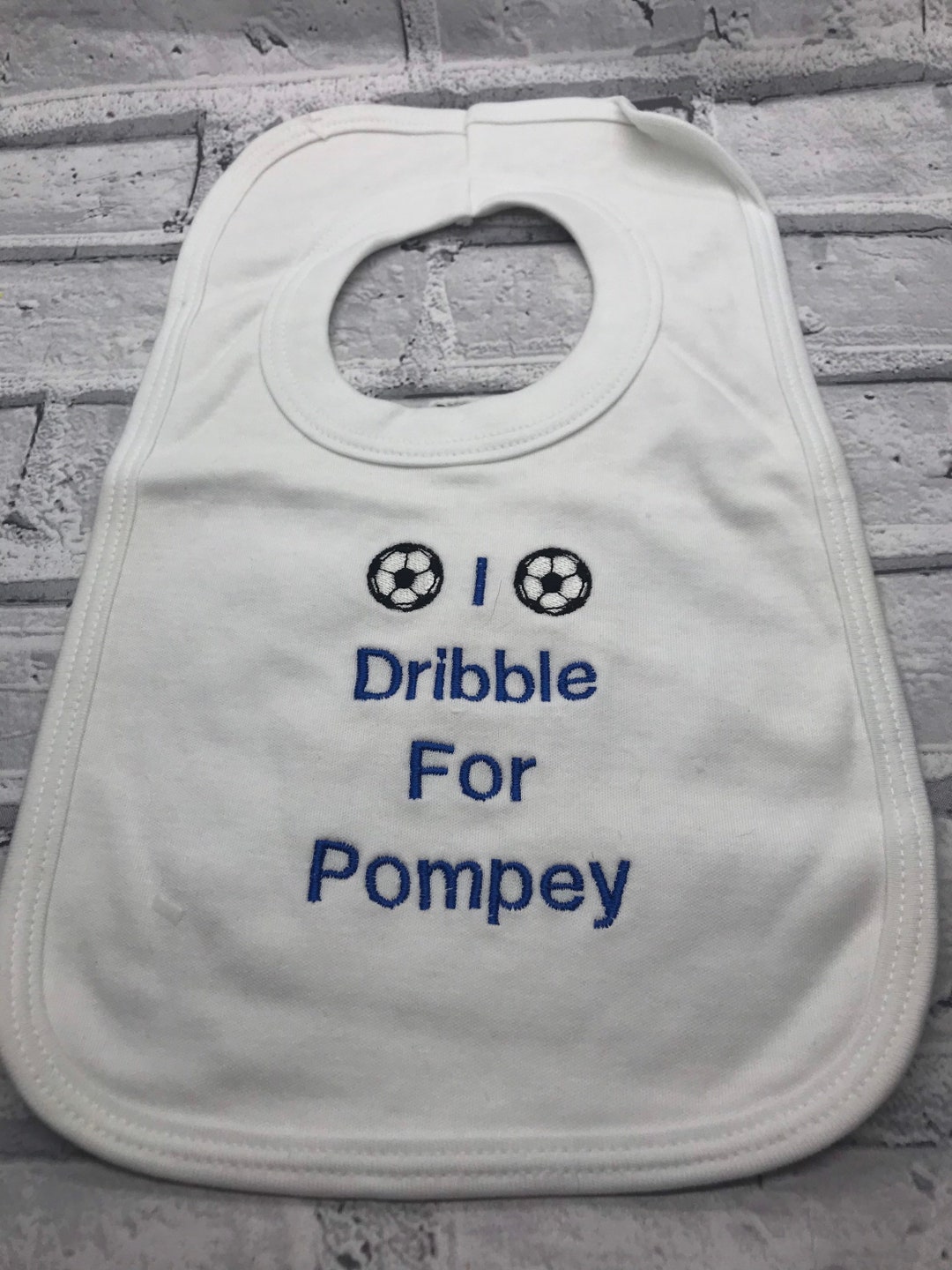 Baby Dribble Bib Football Pompey Portsmouth Gift Fathers Day - Etsy UK