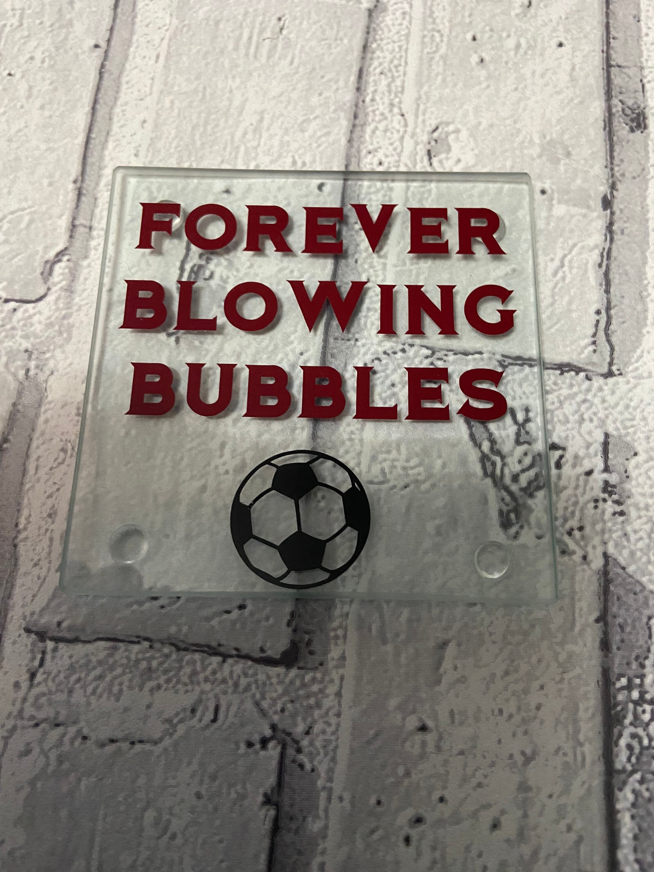 Glass Football Coaster West Ham forever Blowing Bubbles - Etsy UK