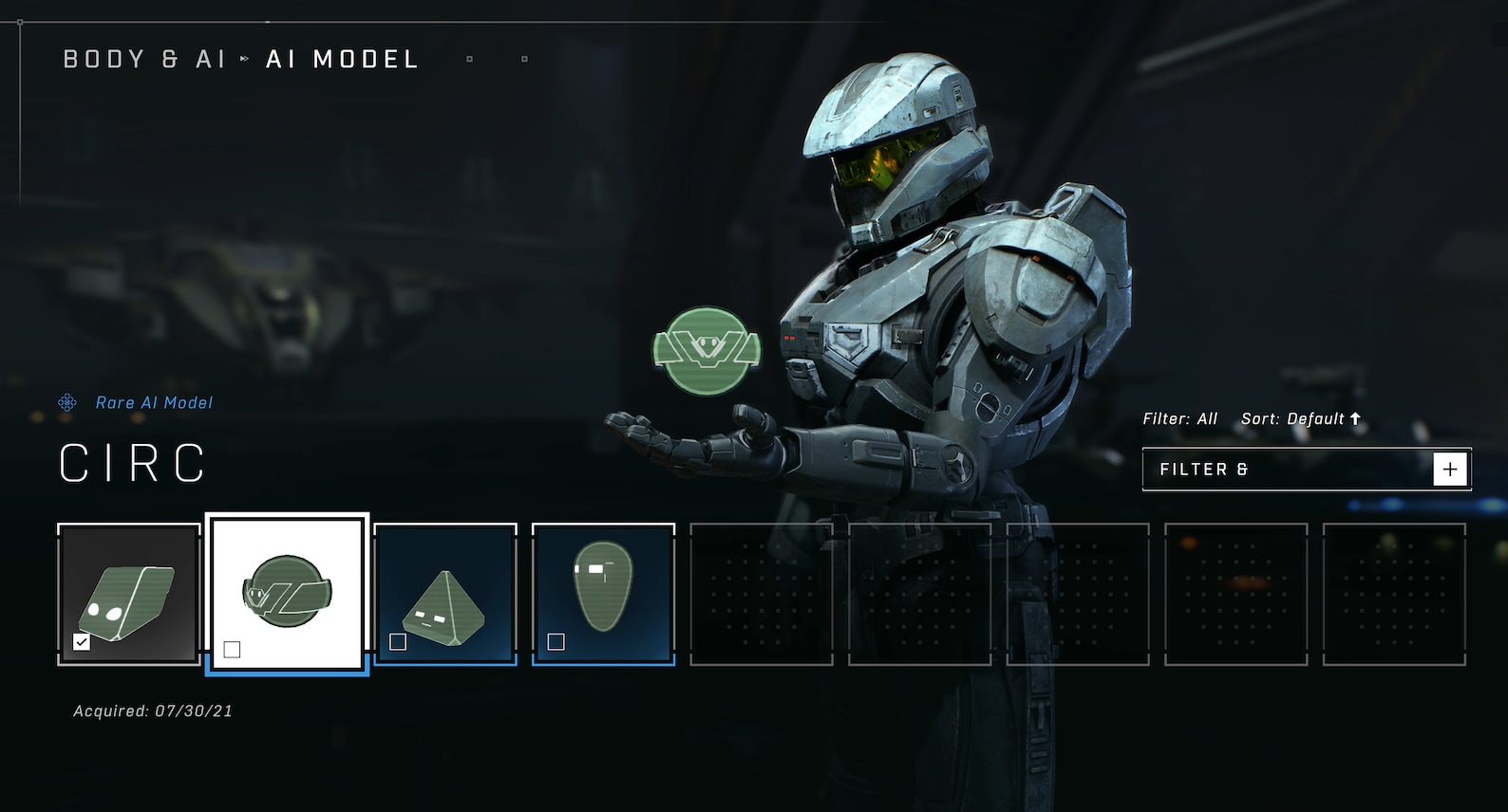 Halo Infinite Personal AI CIRC With Chip 3D Printed | Etsy