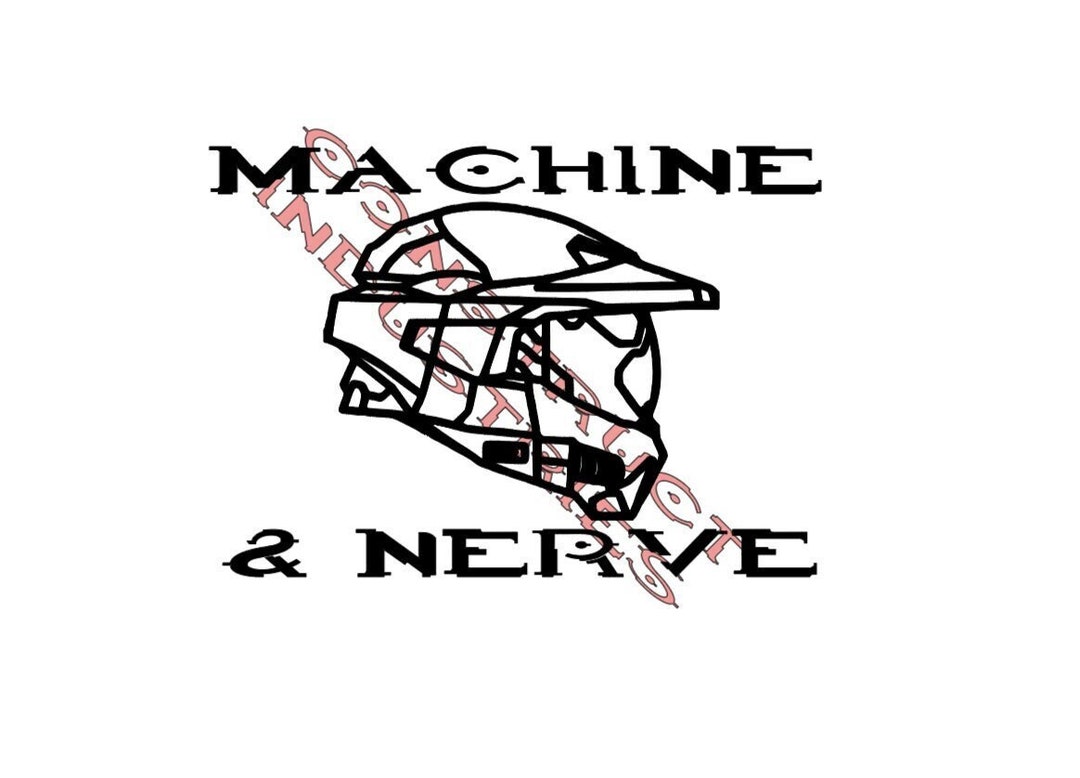 Halo Master Chief Vinyl Sticker fan-made Content machine and Nerve - Etsy