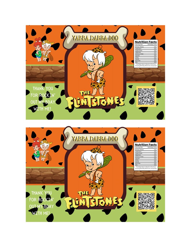 Yabba Dabba Doo Party Pack - Etsy