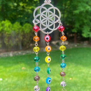 Chakra, Seed of Life Sun Catcher Rainbow Sun Catcher LGBTQ Windsor ...