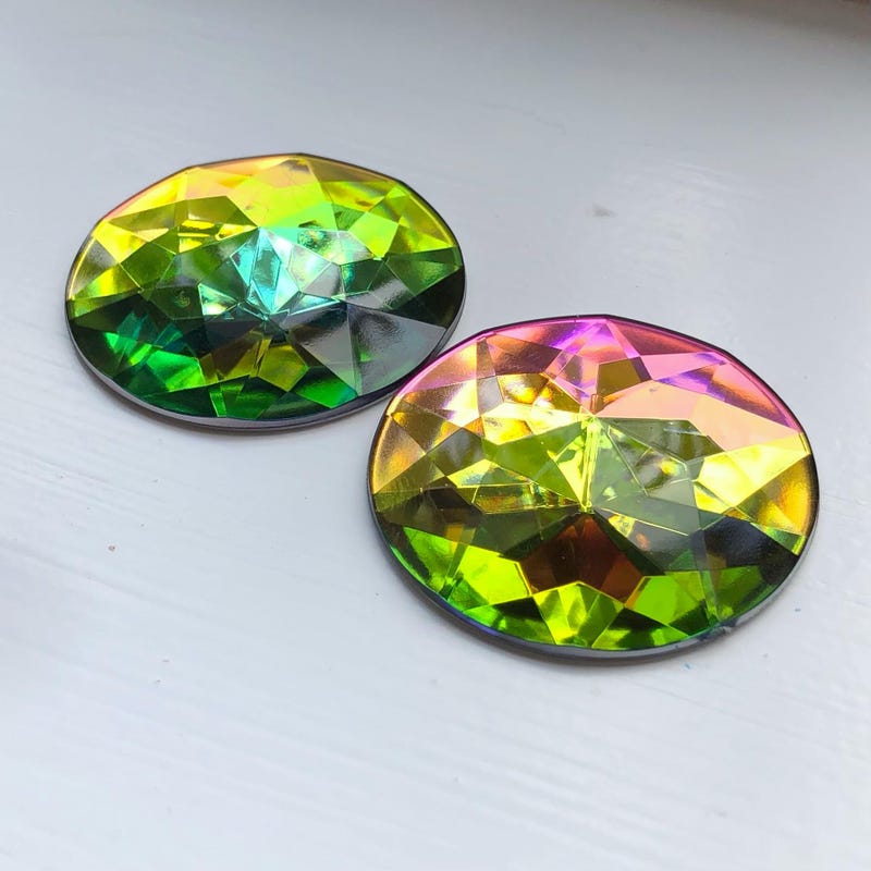 Flat Back Crystals Large - Etsy
