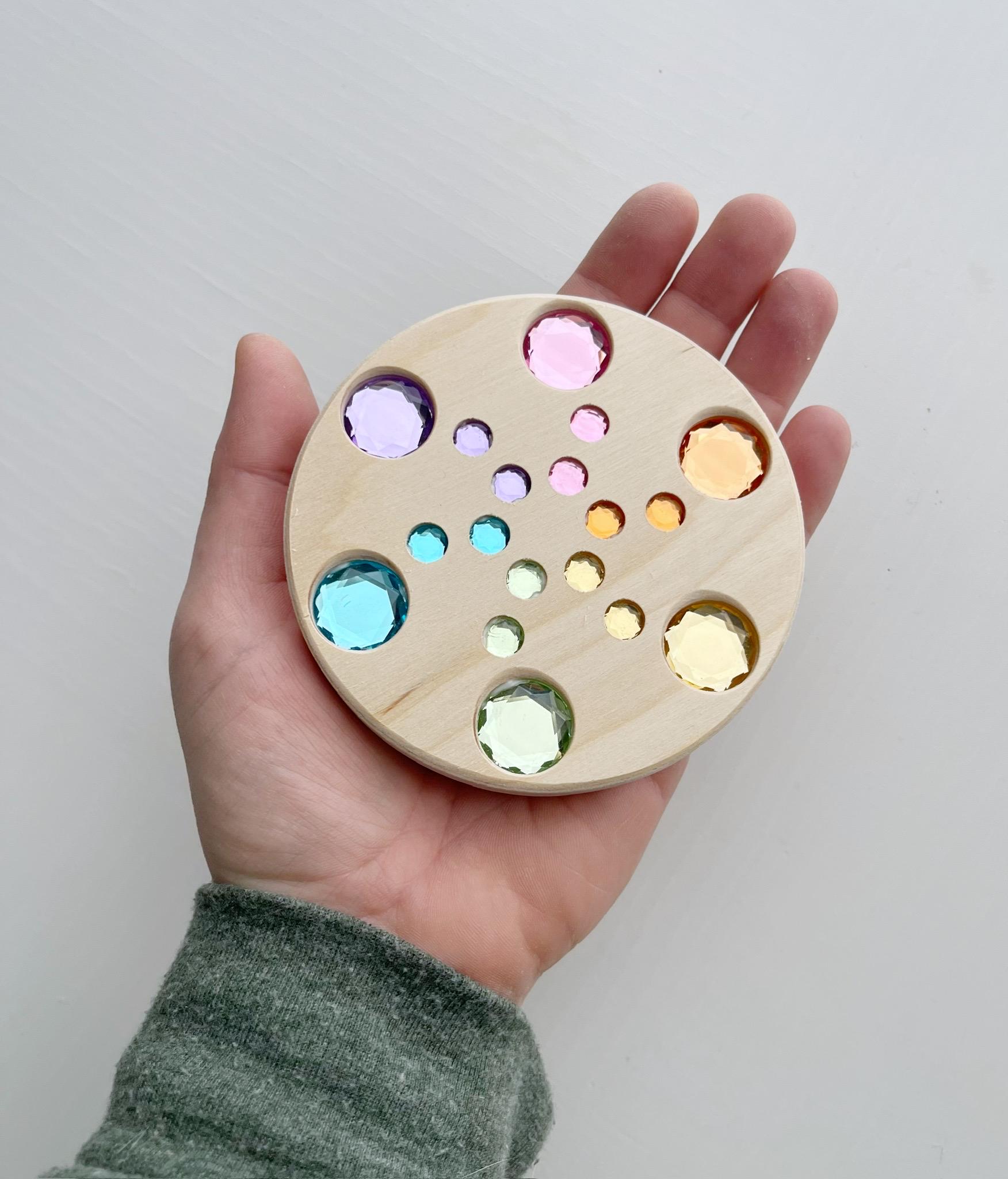 4” Mini Wooden Gem Spinner Sensory Calming Toy - Etsy