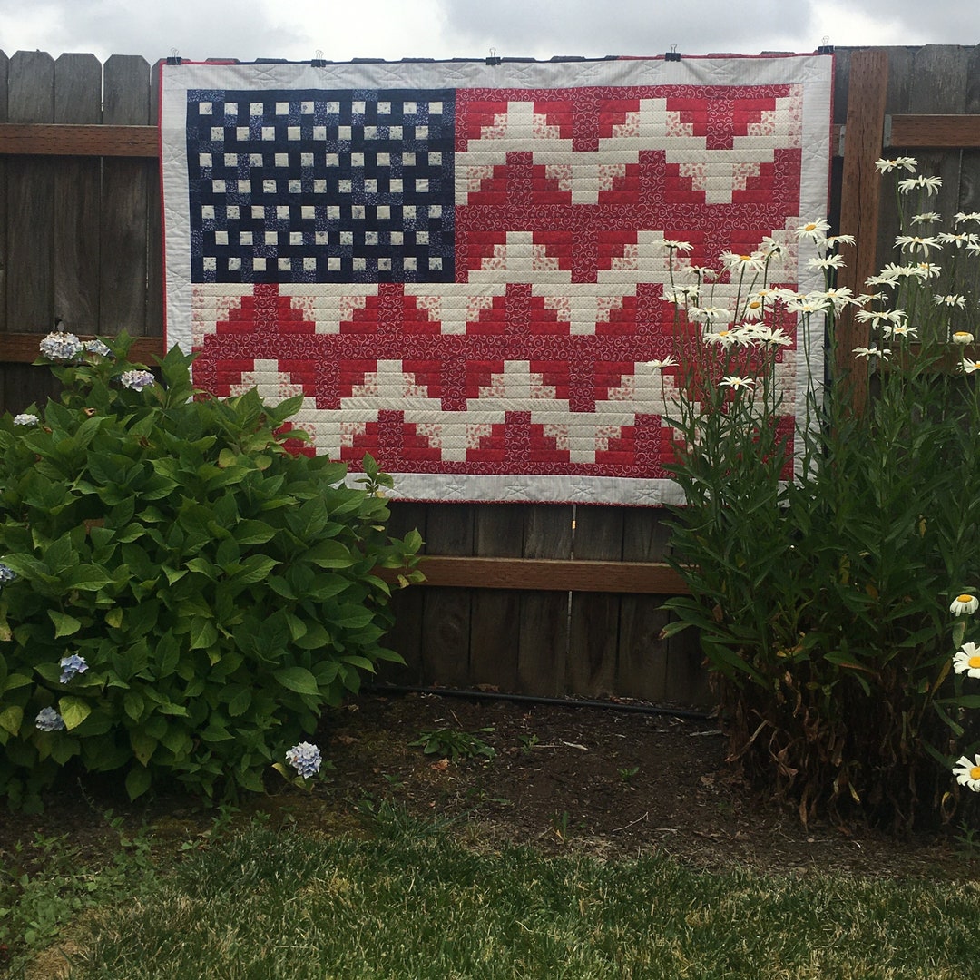 Log Cabin Flag - Etsy