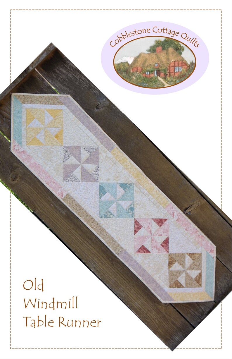 Old Windmill Table Runner - Etsy