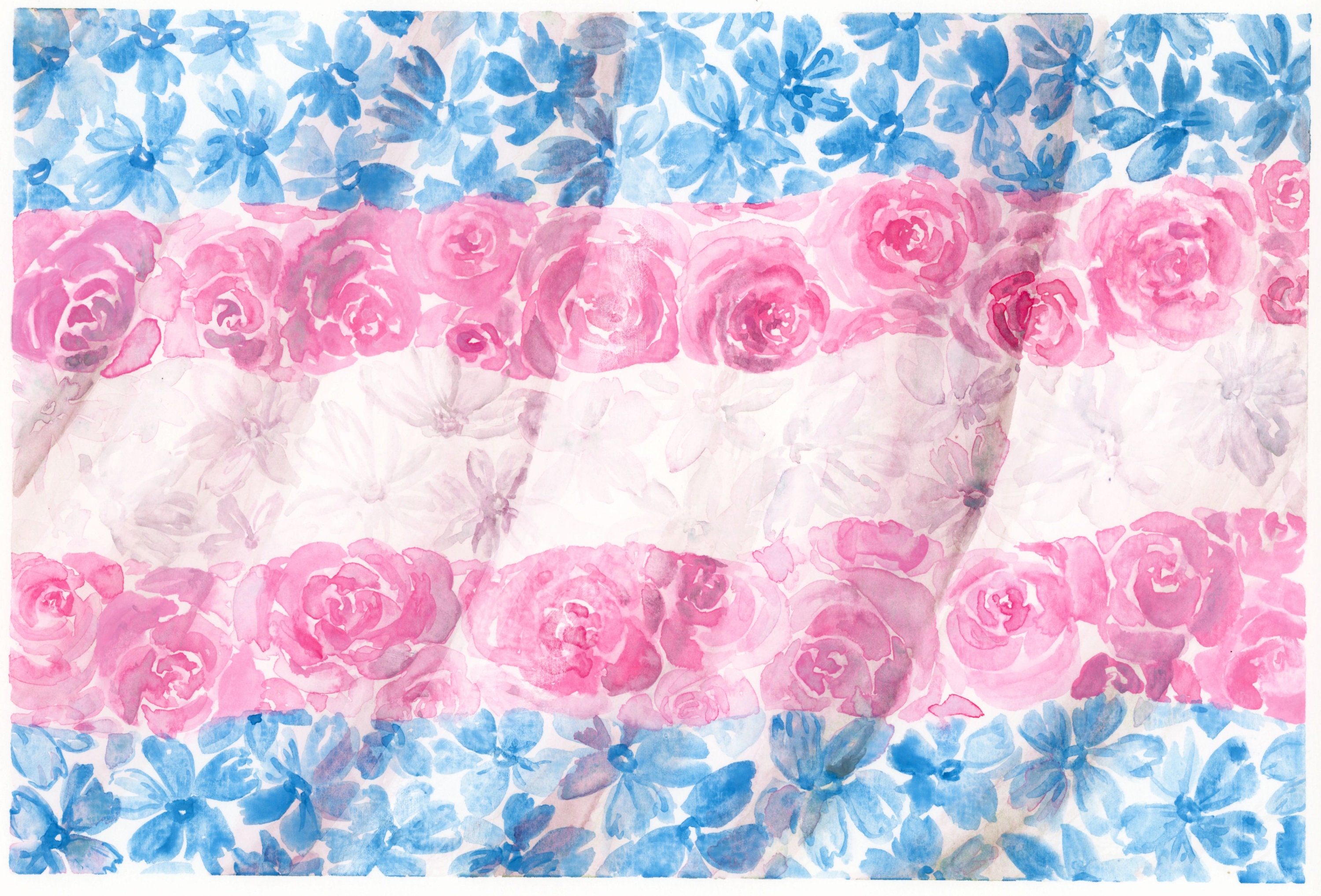 Digital Watercolor Floral Pride Flags/ Share With Friends and Family ...