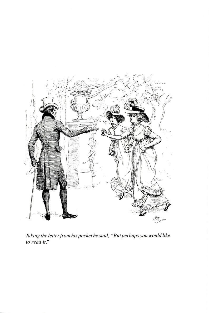 29 Pride and Prejudice Illustrations by Hugh Thomson / PNG Files With ...